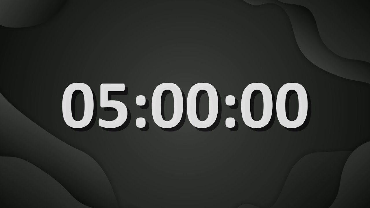 5 Hour (300 Minutes) Countdown Timer - YouTube