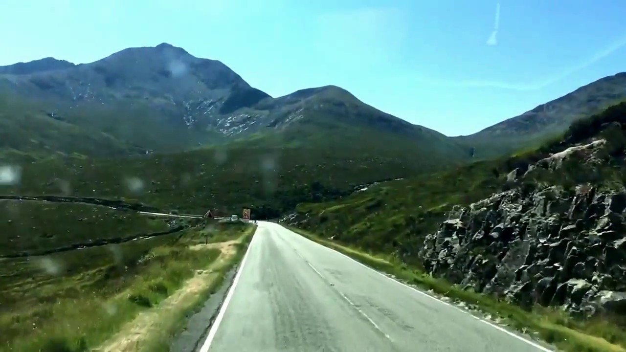 Drive A87 Road To Eas a Bhradain Waterfall Isle Of Skye Scotland - YouTube