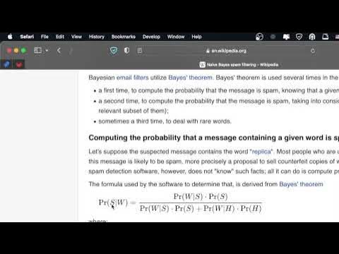 Naive Bayes Spam-Filtering - YouTube