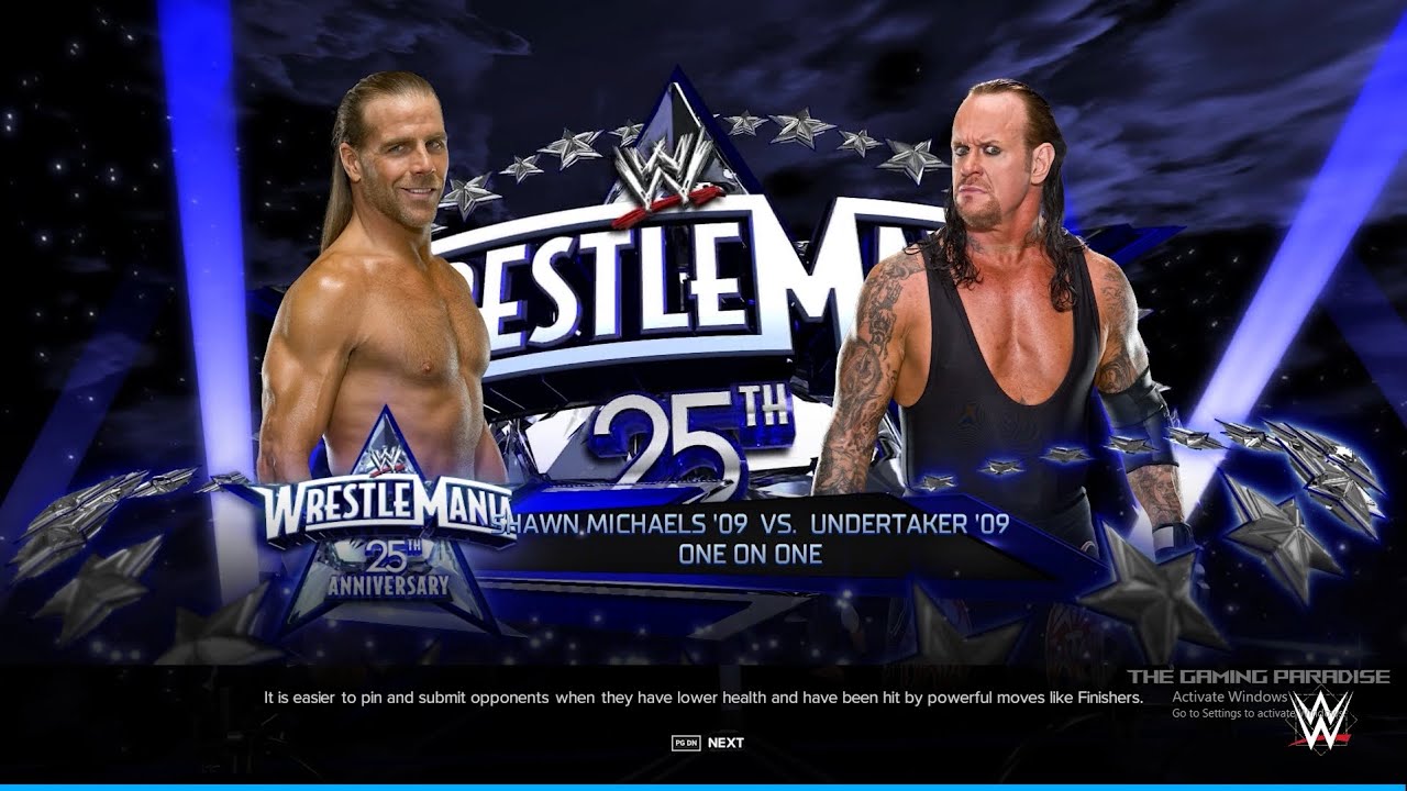 WWE 2K24 - Shawn Michaels Vs The Undertaker | WrestleMania 25 - YouTube