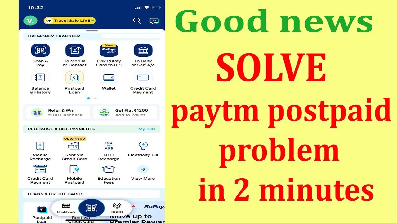 paytm postpaid problem - YouTube