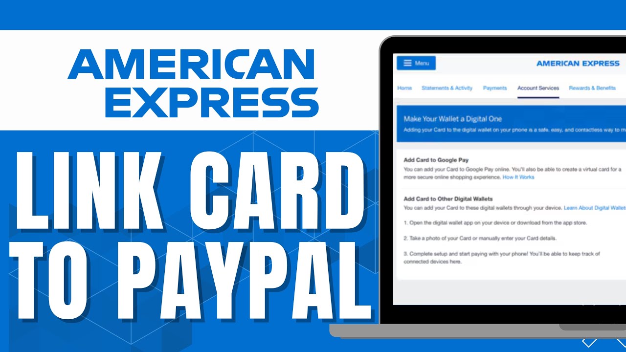 HOW TO LINK AMEX CARD TO PAYPAL - YouTube