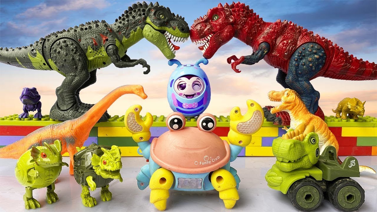 Dinosaur Volcano Adventure - Dino Names And Sound! T-Rex 화산섬 공룡 모험 티렉스 ...