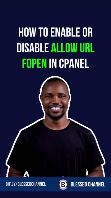 How to Enable Or Disable Allow Url Fopen In Cpanel Short - YouTube