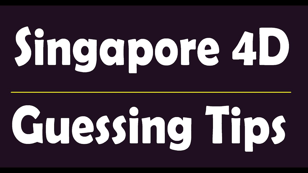 How to win the All TOTO numbers | Singapore 4D Winning Secret tricks ...
