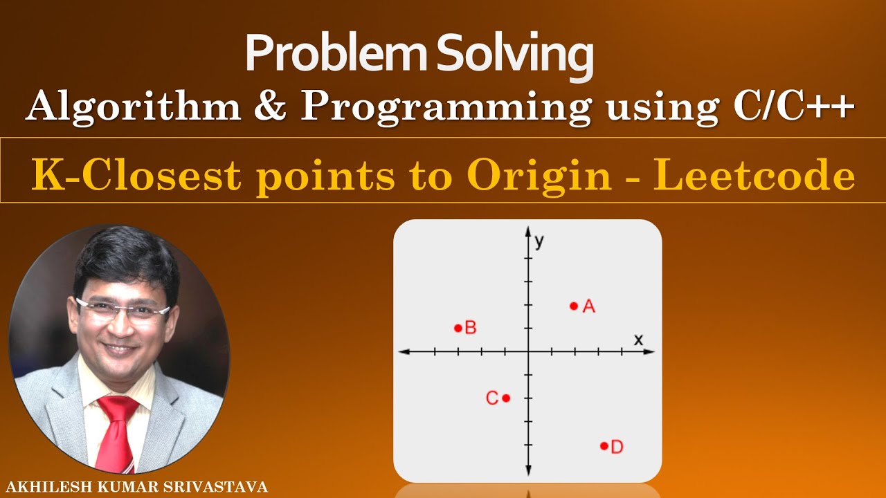 K Closest Points To Origin Leetcode Problem Solving Youtube