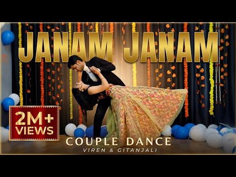 Janam Janam Couple Dance | Dance Cover by Viren & Gitanjali | The proF Dance Studio LAKHIMPUR-KHERI