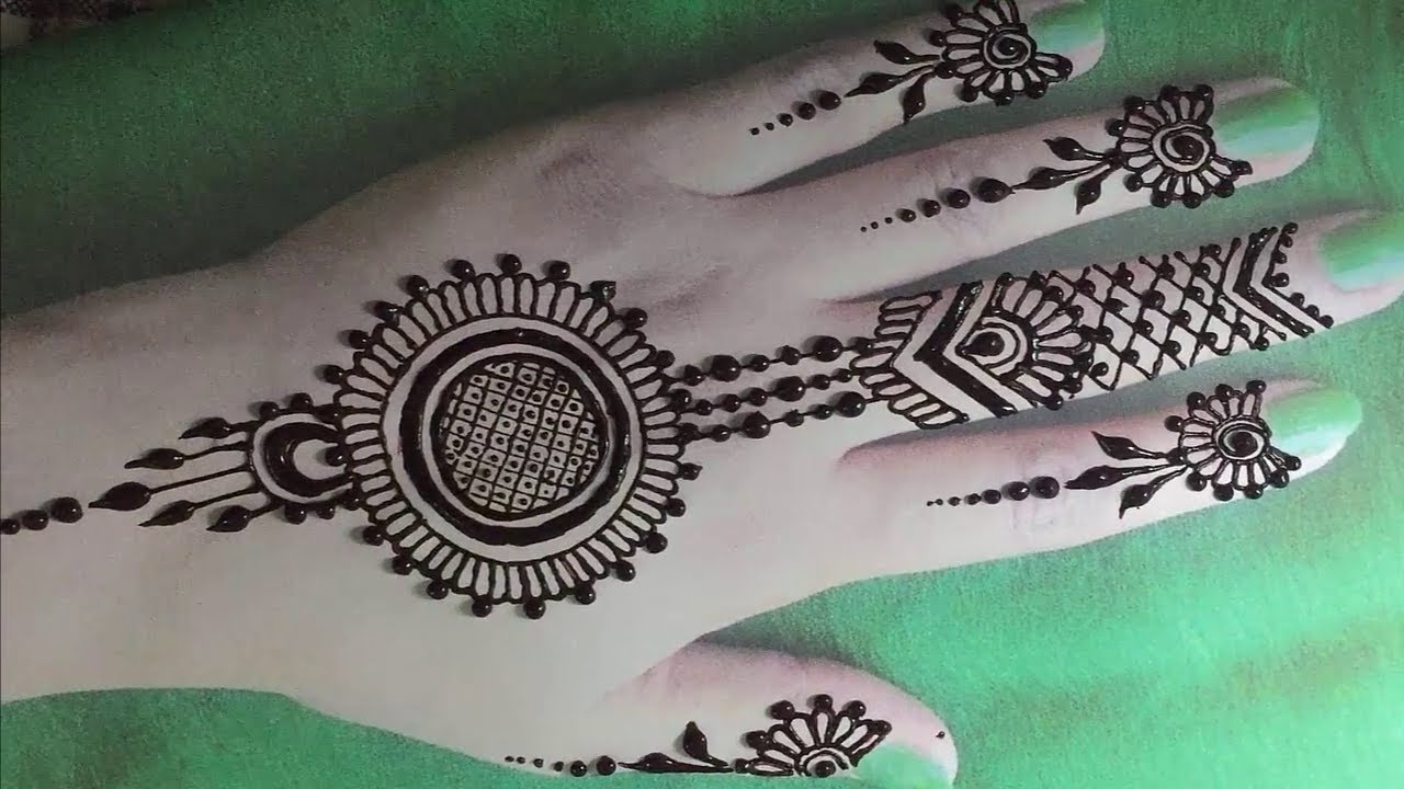Piche hath ki mehandi ka design | Ulte hath ki mehandi | mehndi ka ...