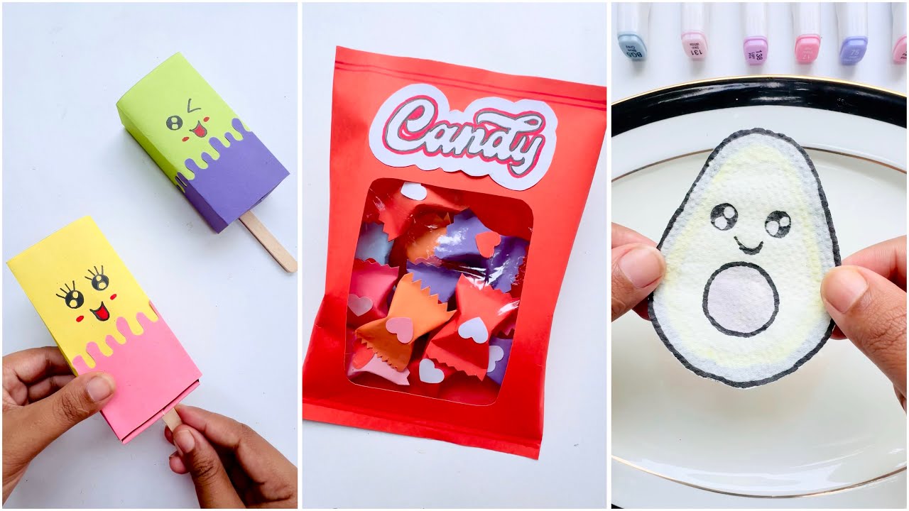Paper craft / Easy to make / How to make / miniature craft / school ...