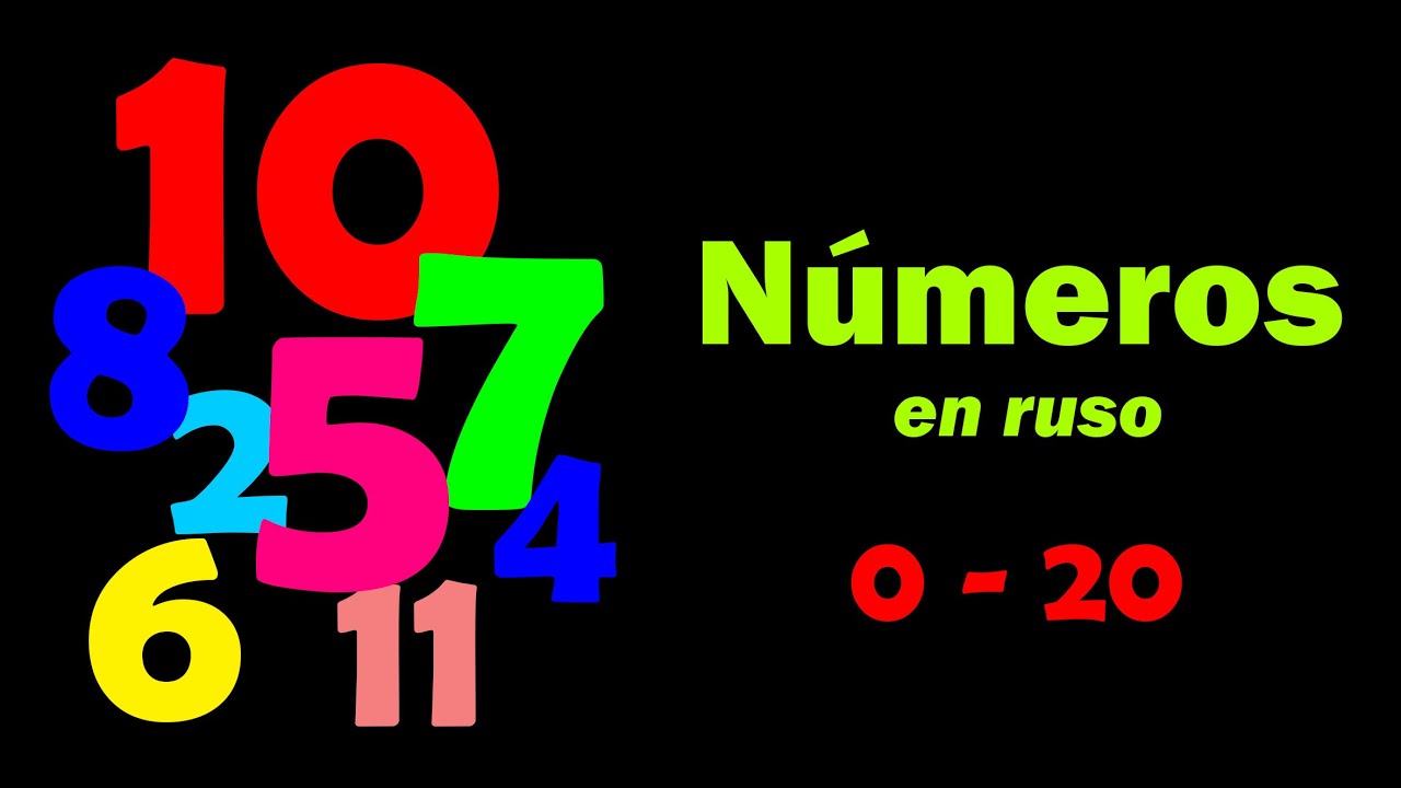 Números en ruso del 0 al 20 - YouTube
