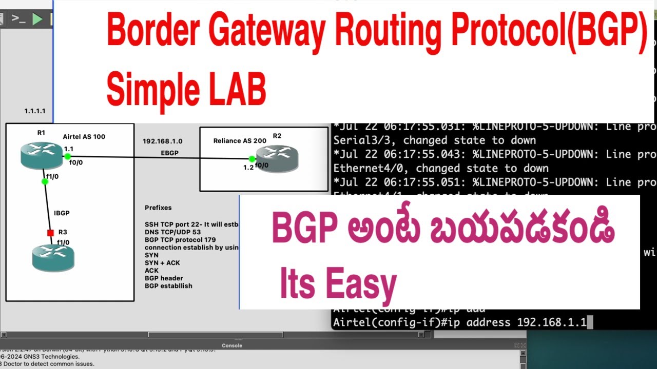 #day23 EBGP Simple LAB | Don't Fear about BGP its easy - YouTube