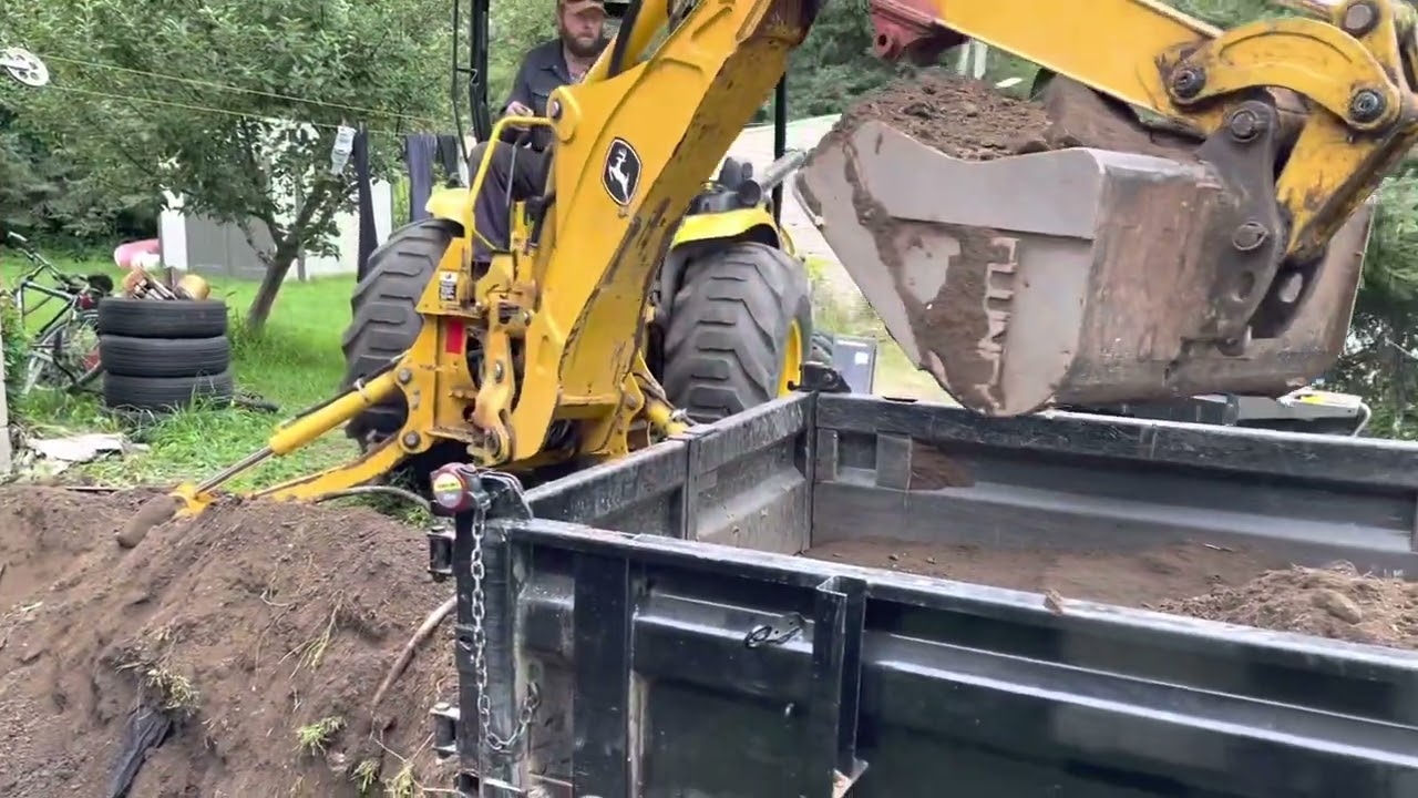 Digging a swimming pool hole at the back door. There’s a plan. - YouTube