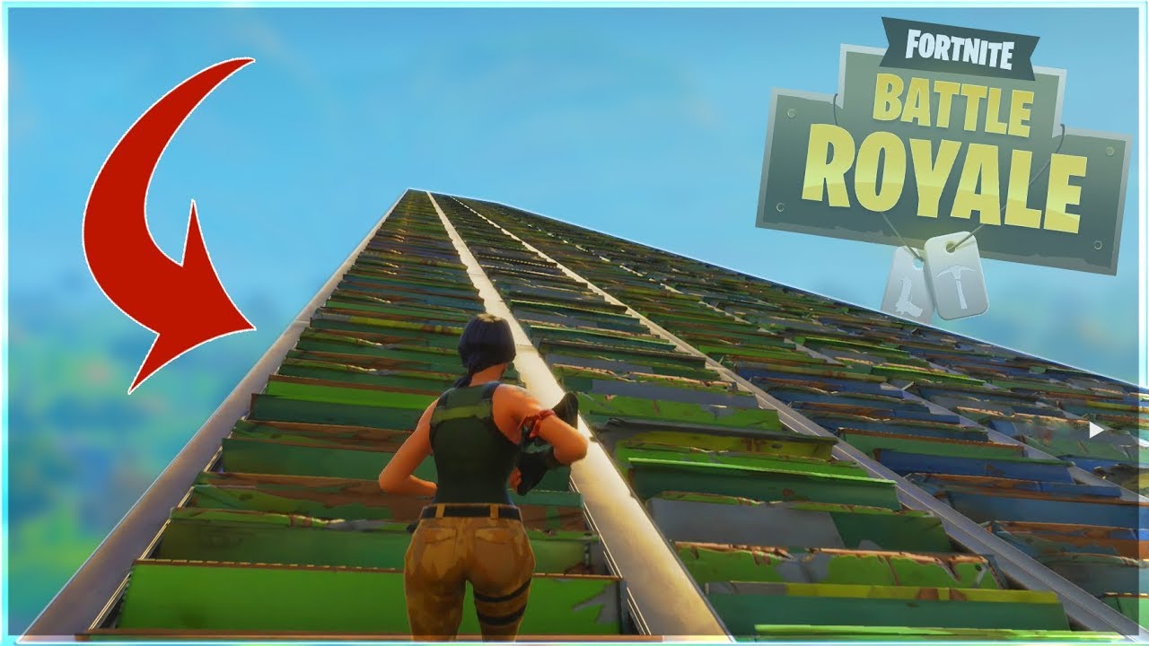 WHATS AT THE TOP?!?! (BIGGEST STAIRCASE IN FORTNITE EVER!) - FORTNITE ...