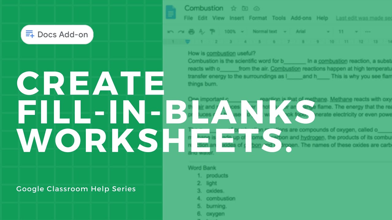 CLOZEit - A Google Docs add-on to create a fill-in-the-blanks worksheet or CLOZE exercise clozeit-a-google-docs-add-on-to-create-a-fill-in-the-blanks-worksheet-or-cloze-exercise