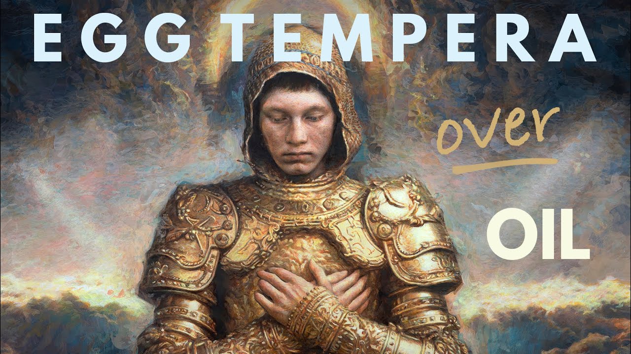 Can you REALLY paint in egg tempera over oil?!? - YouTube