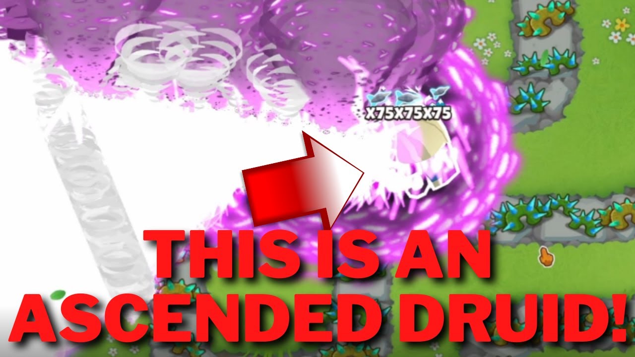 The ASCENDED DRUID Creates the LARGEST Storm Ever! Bloons TD 6 - YouTube