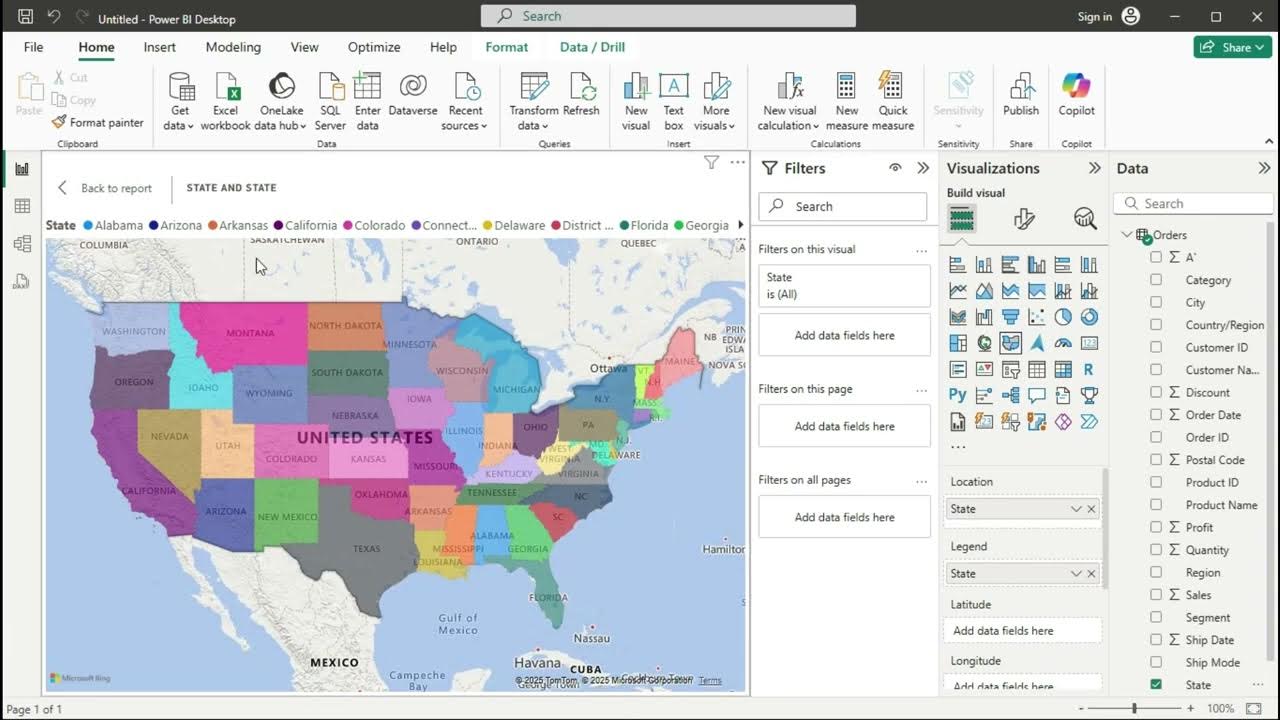 CREATE a Filled Map in Power BI Like a PRO in Minutes - YouTube
