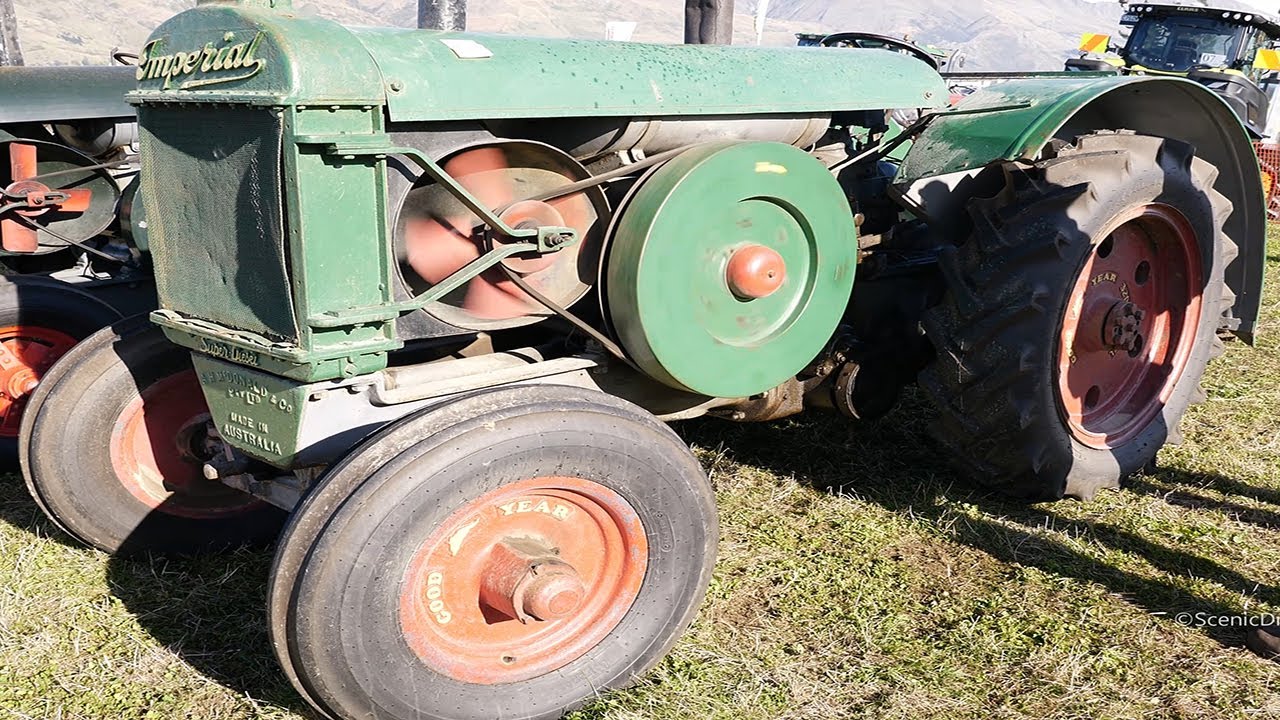 1936 McDonald Imperial Super Diesel Tractor Running at Wheels at Wanaka ...