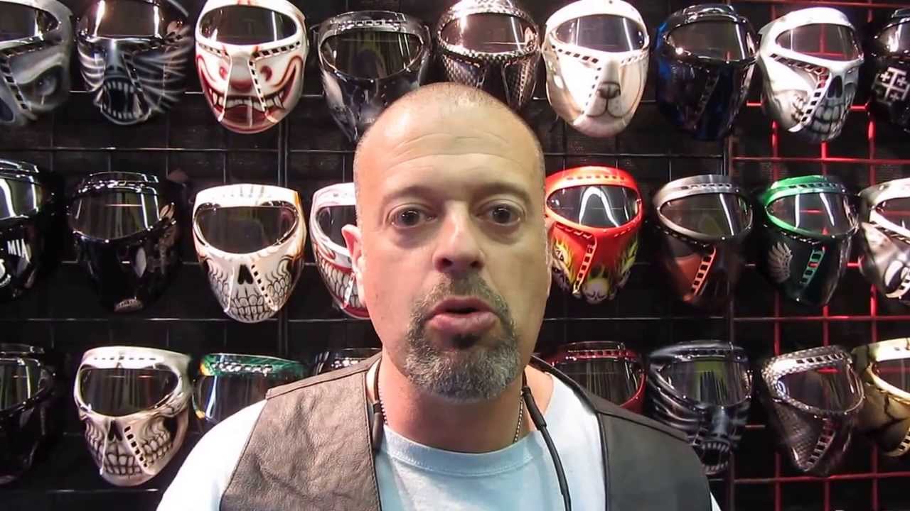 motorcycle men custom face mask protection - YouTube