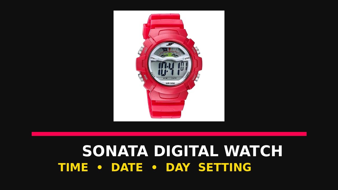 Sonata Watch Digital 77109PP02 | SF |TITAN | - YouTube