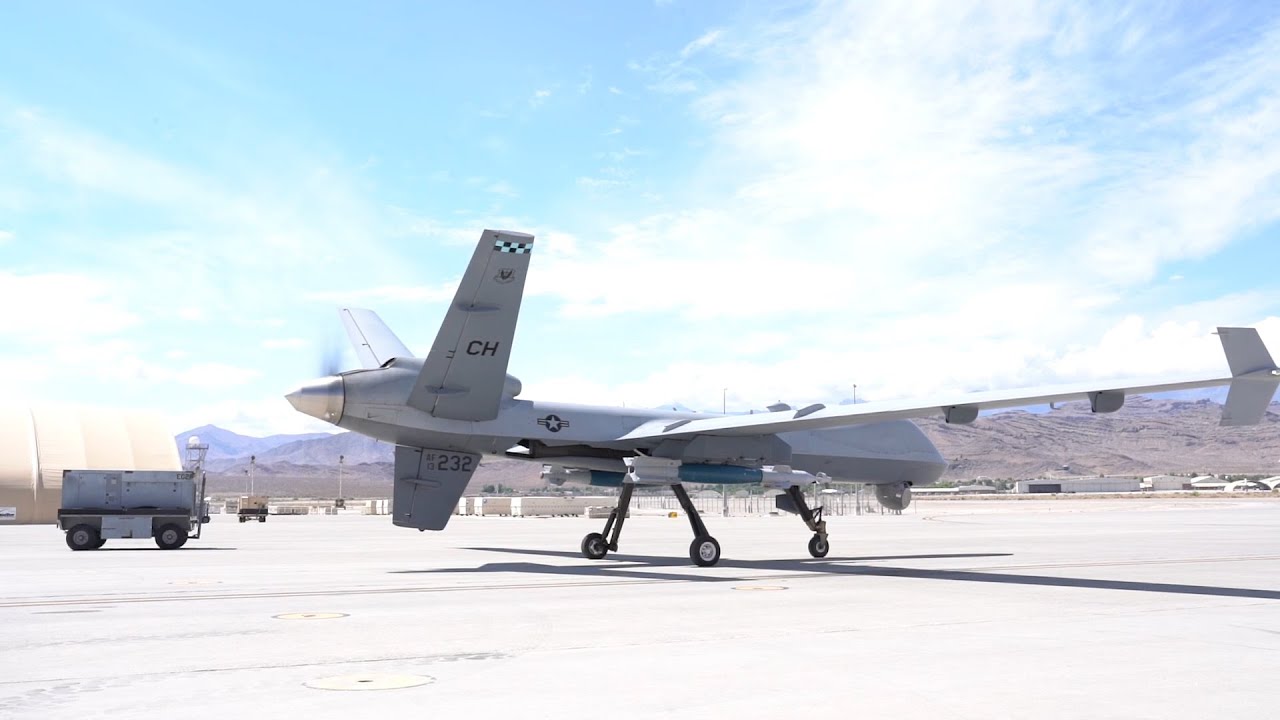 MQ-9 Reaper Prepped for Takeoff | 432nd AMXS Operations at Creech AFB ...