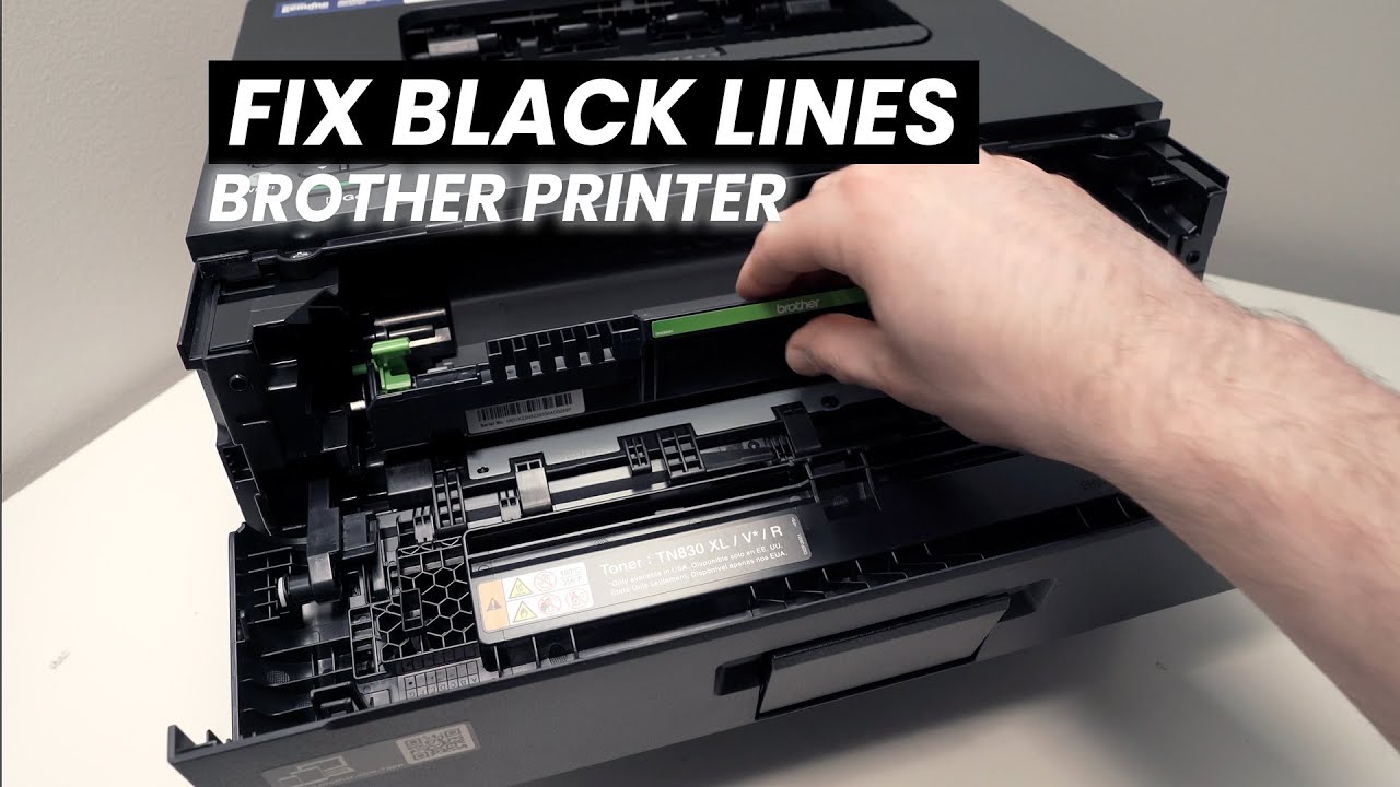 Brother Printer How To Fix Black Lines Problem YouTube