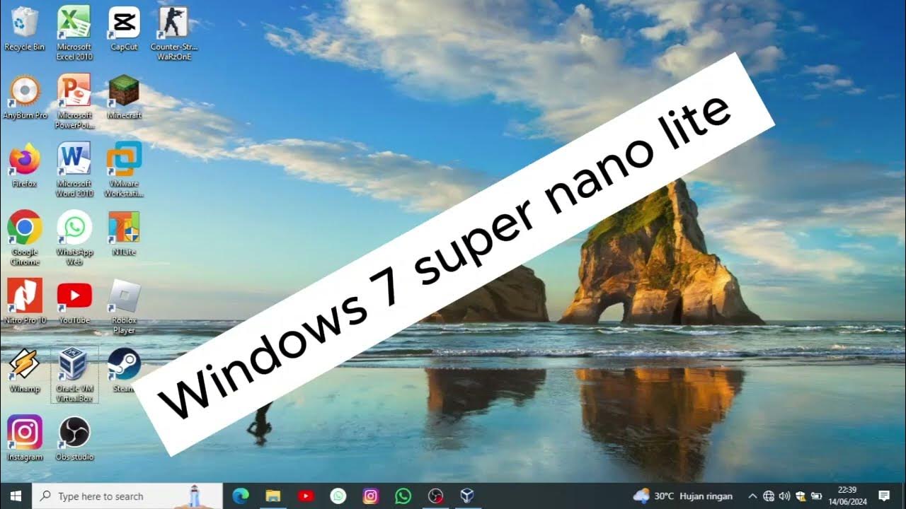 Windows 7 super nano lite - YouTube