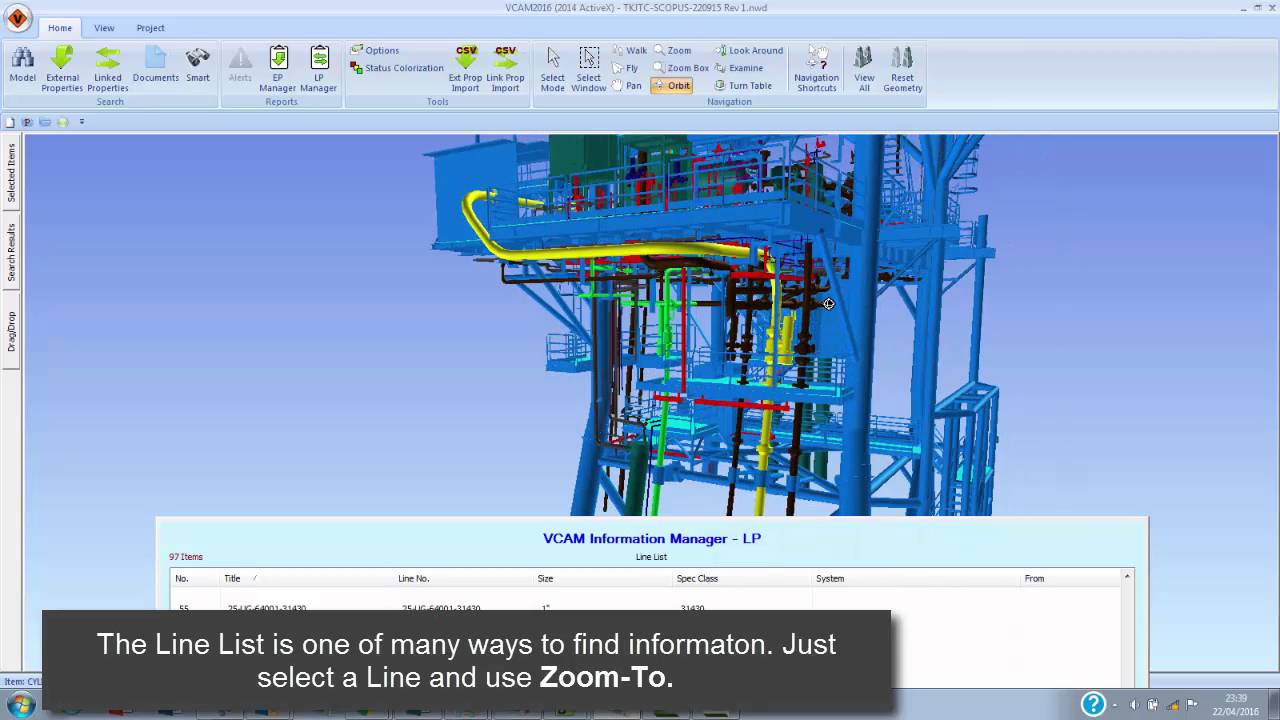 VCAM PRO Line List & Information Manager - YouTube