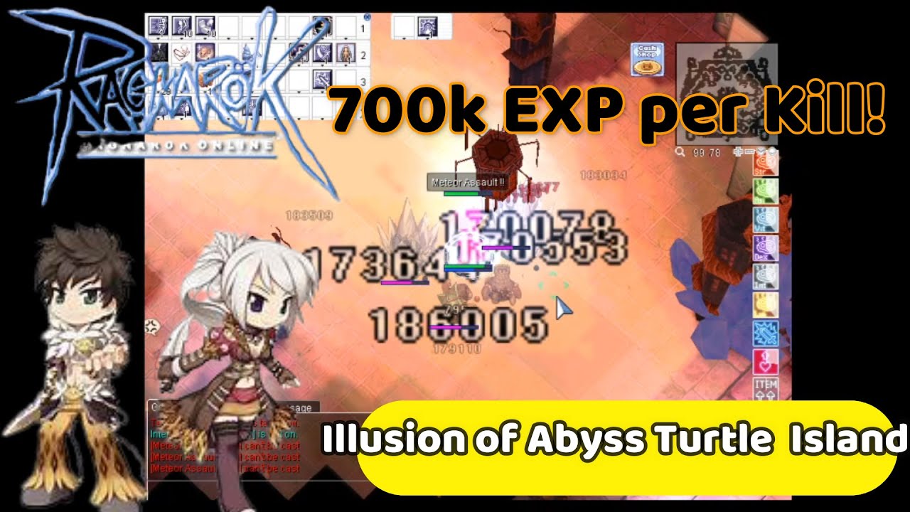 iRO: Illusion of Abyss Turtle Island - Shadow Chaser Leveling 700k exp ...