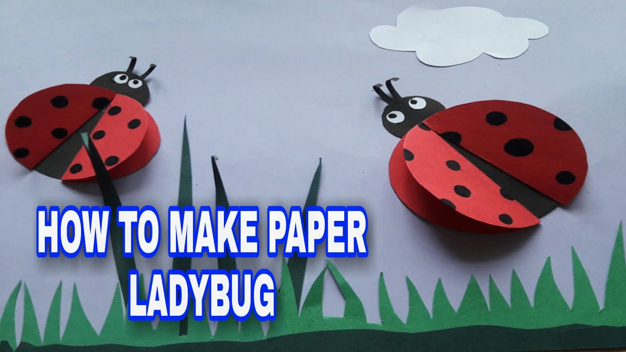 How to make paper Ladybug craft | Easy paper Ladybug craft | DIY ...
