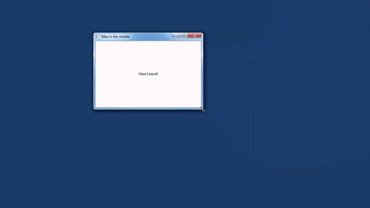 Lua GUI exercise: Man in the middle - YouTube