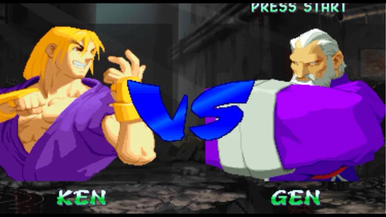 Ken Vs Gen Street Fighter Alpha 2 Street Fighter Lovers - YouTube