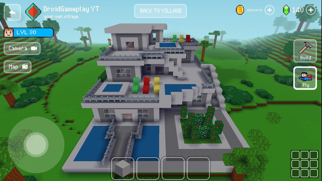 Modern house - Block Craft 3d: Building Simulator Games for Free - YouTube