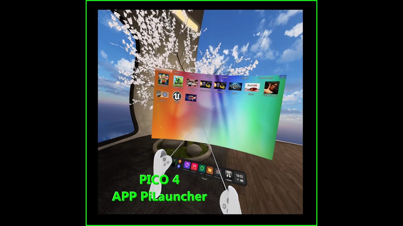 PICO 4 - PiLauncher - organiser ses applis - YouTube