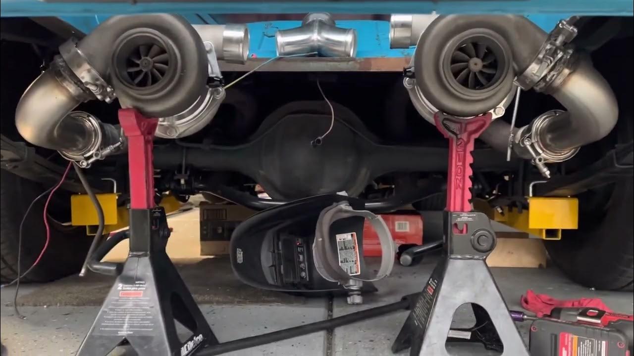 1970 mercury cougar 408 stroker twin rear mount turbos - YouTube