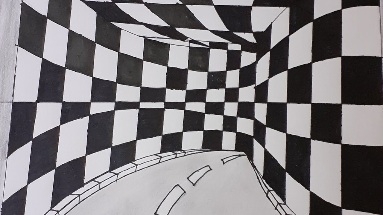 Simple 3D Effect Drawing. - YouTube