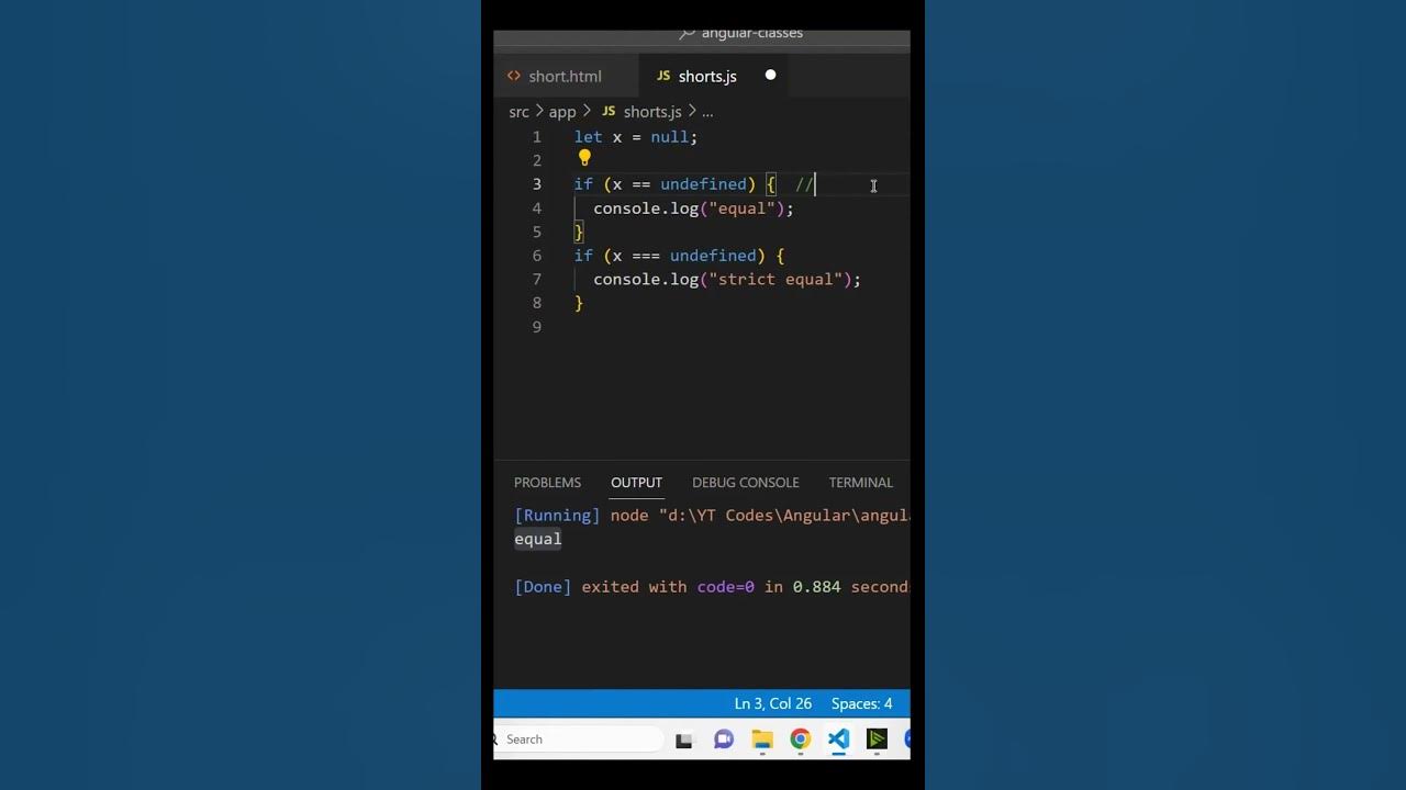 strict equality vs equality in JavaScript - YouTube