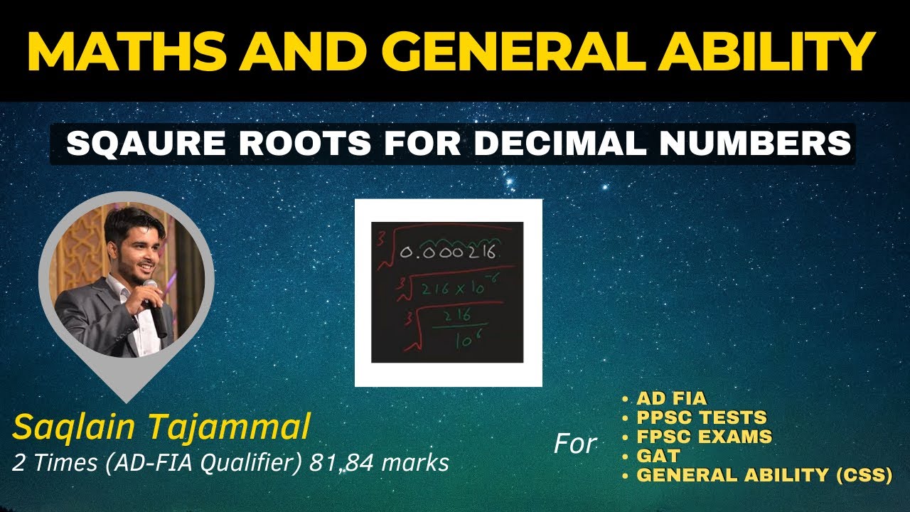 Mastering Square Roots: Solving Long Decimal Terms Made Easy | Maths ...