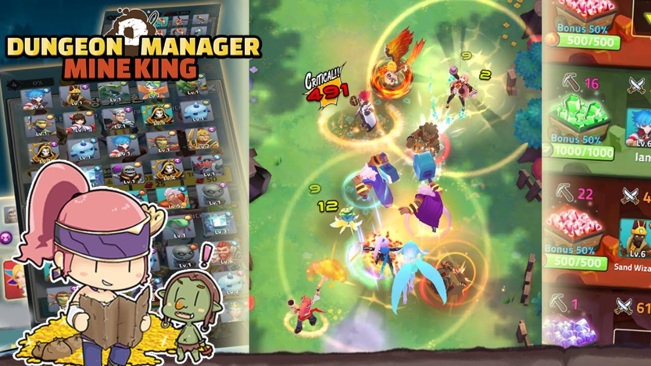 Dungeon Manager: Mine King Gameplay | Unique Idle RPG Game - YouTube