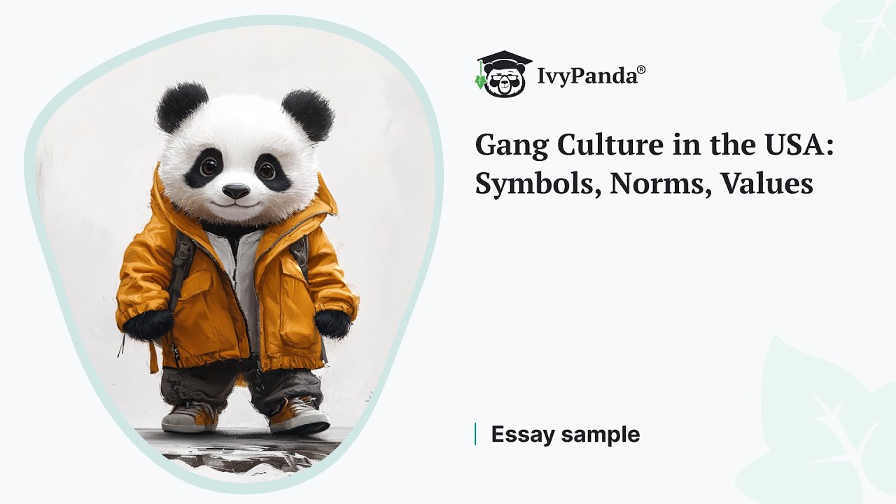 Gang Culture in the USA: Symbols, Norms, Values | Essay Example - YouTube