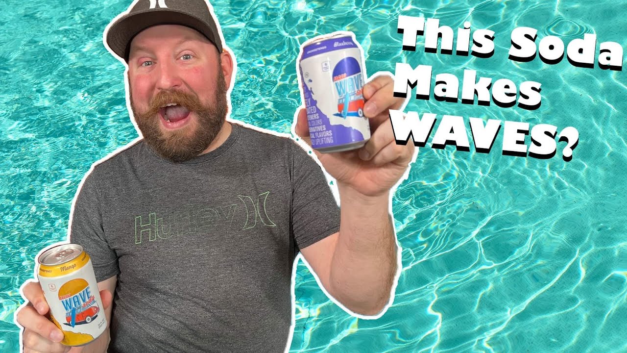 Wave Sodas - Blueberry and Mango Taste Test and Review - YouTube