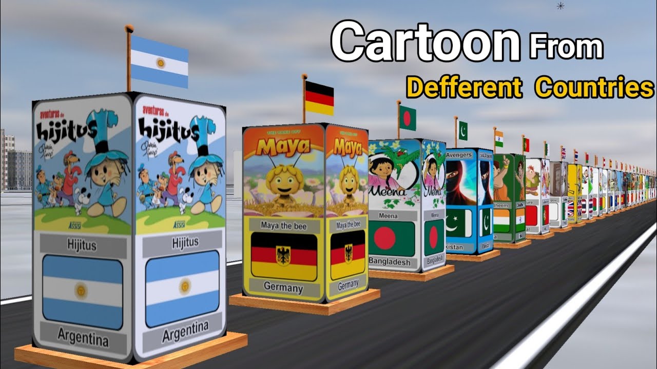 Cartoon from different countries - YouTube