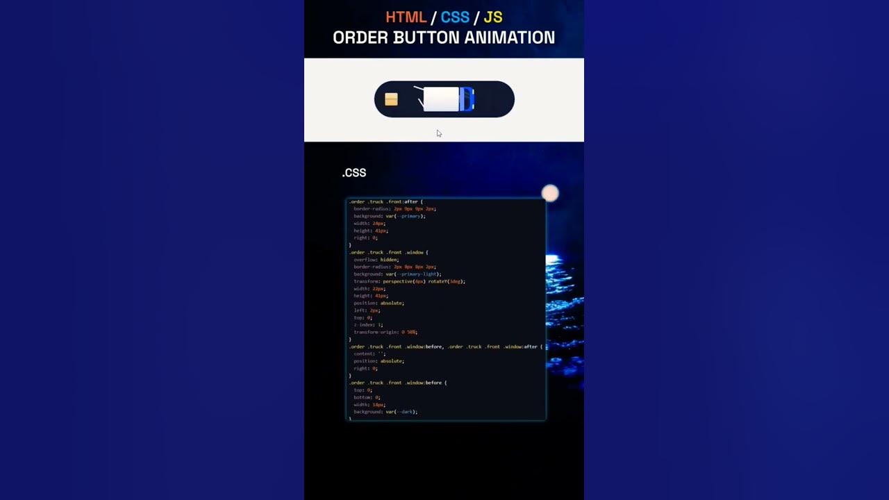 Order Button Animation Effecthtmlcssjavascripthtml Css Java Button Effect Animation