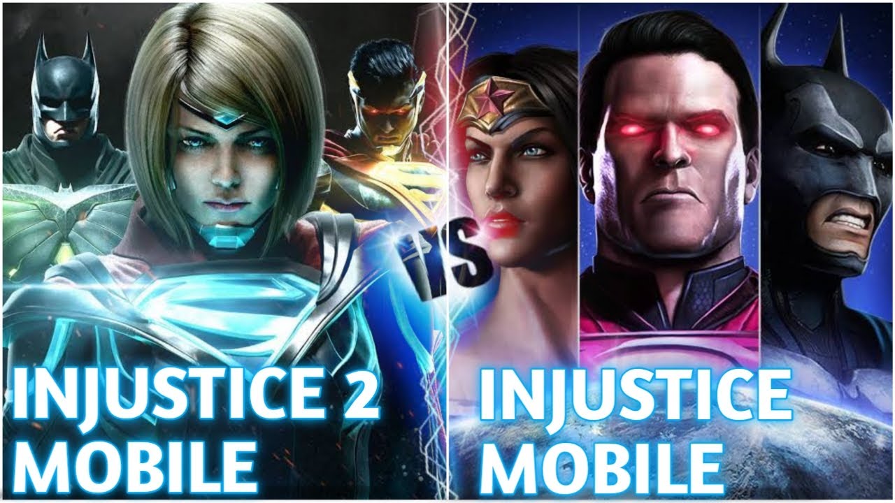 INJUSTICE MOBILE VS INJUSTICE 2 MOBILE - Ultra graphic (60 fps) - YouTube
