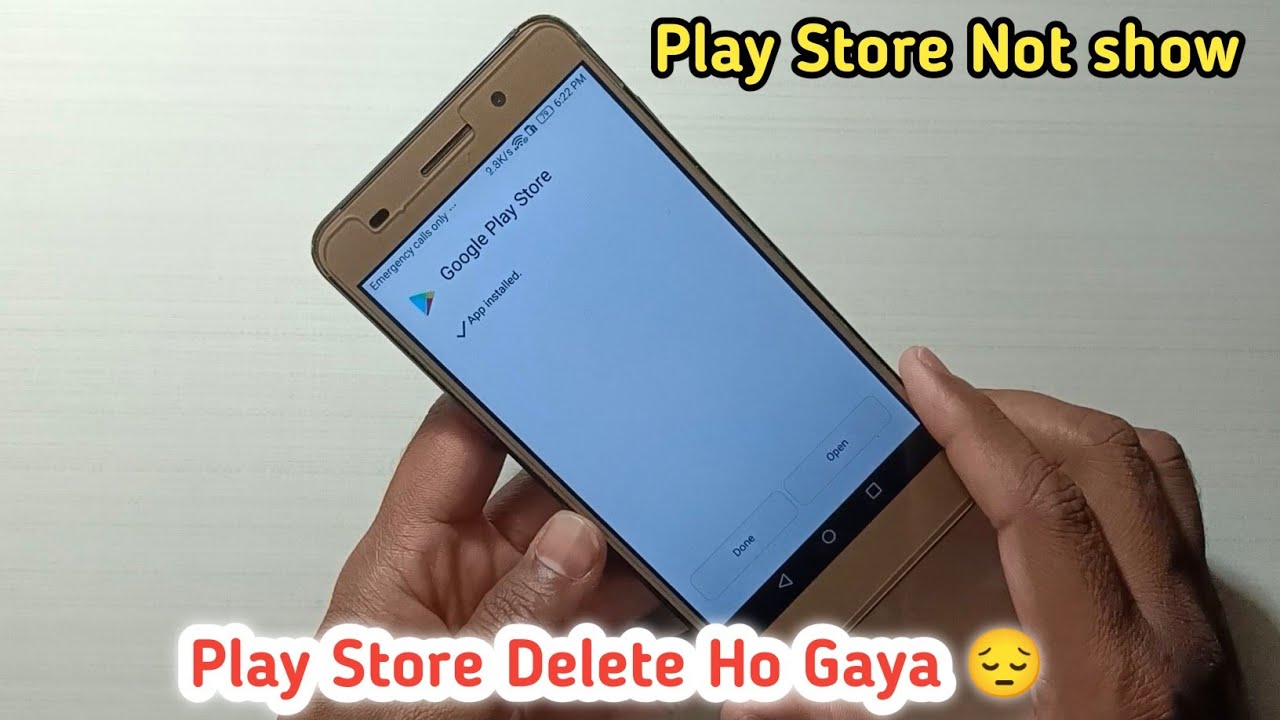 Play Store Not Show | How To Fix missing Google Play Store | play store kaise download karen ...