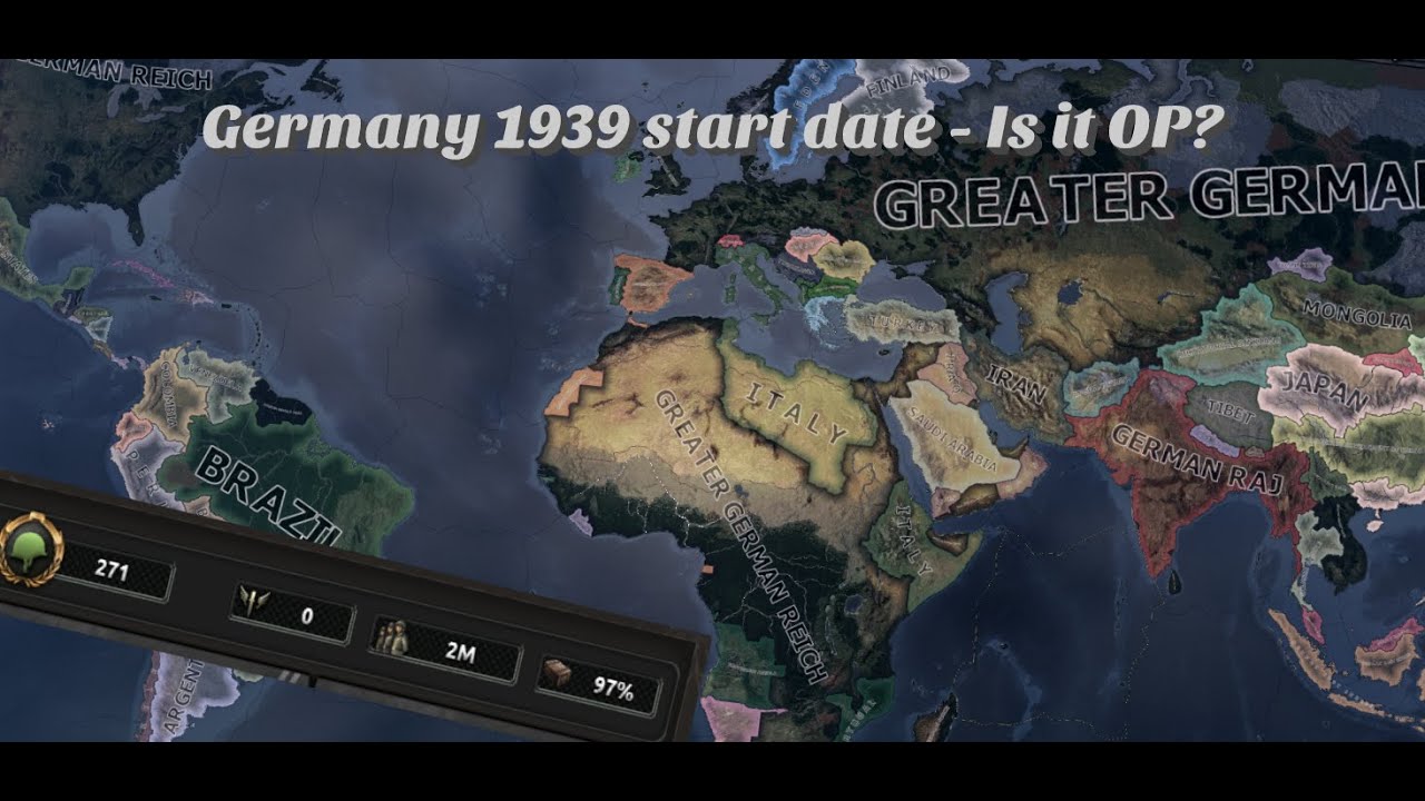 HOI4 1939 START DATE GERMANY - Is it OP? - YouTube