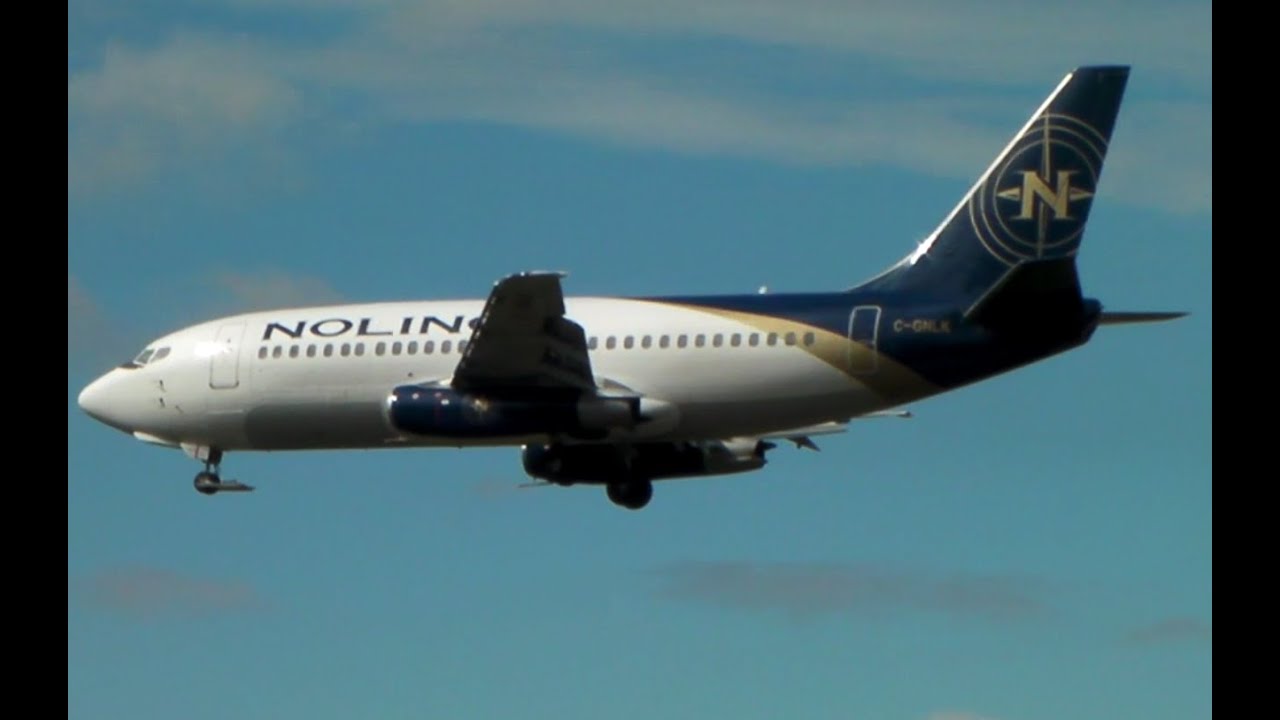 RARE Nolinor 737-200 [C-GNLK] Landing in Toronto on RWY 24L - YouTube