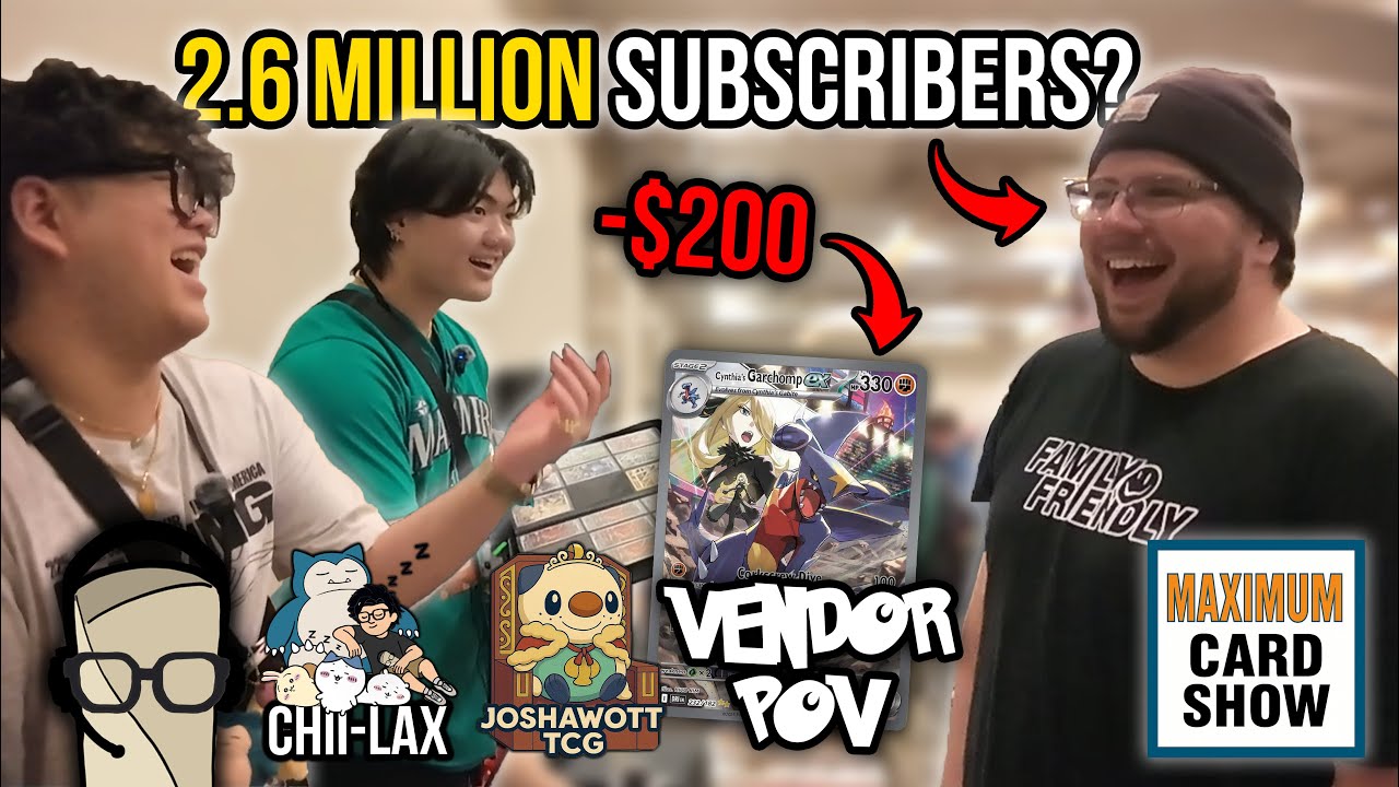 a FAMOUS YOUTUBER sold us his CARDS... | Maximum Card Show Vendor POV ...