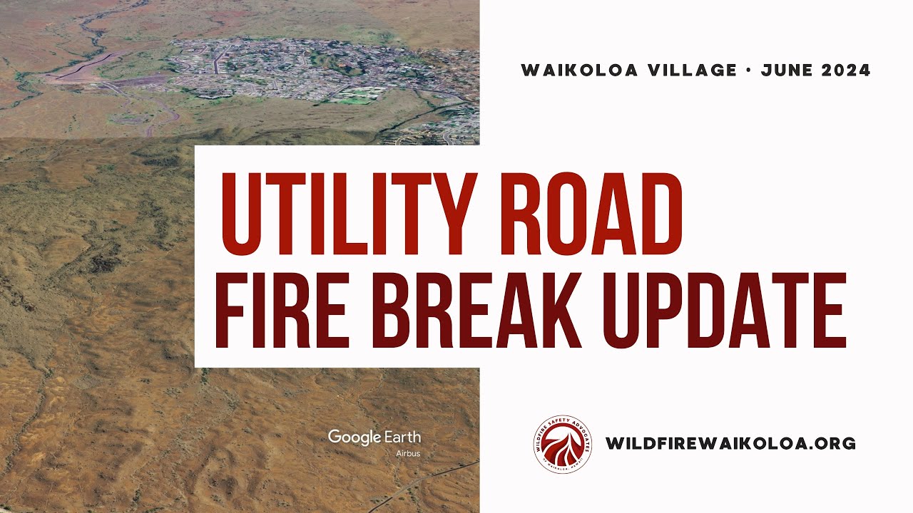 Waikoloa Village Water Company Easement Road Firebreak July 2024 - YouTube