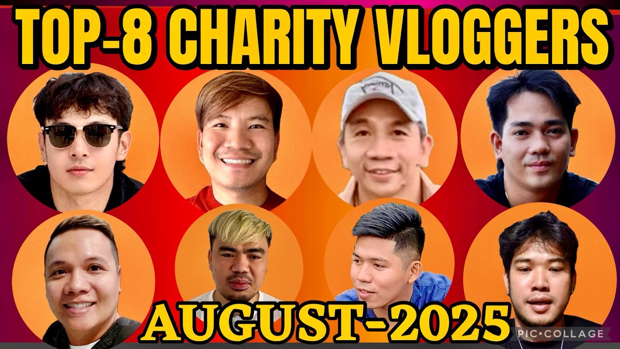 TOP-8 MOST VIEWED CHARITY VLOGGERS FOR AUGUST 2025 | KALINGAP RAB AT ...